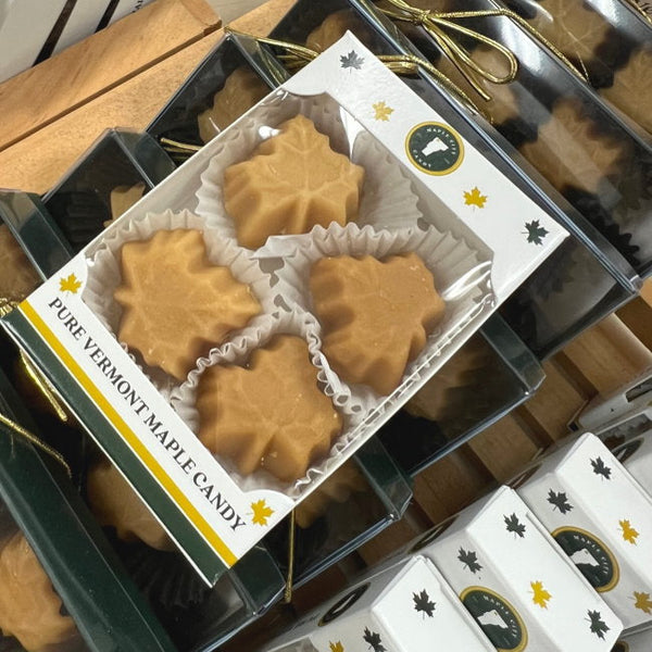 Pure Vermont Maple Candy- 4 Piece Leafs – Maple City Candy