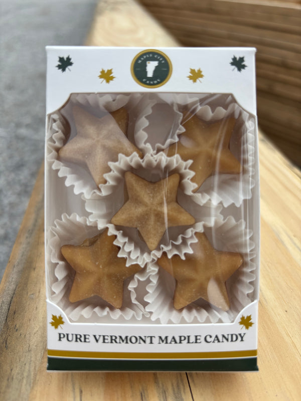 Pure Organic Vermont Maple Candy- 5 Piece Stars – Maple City Candy